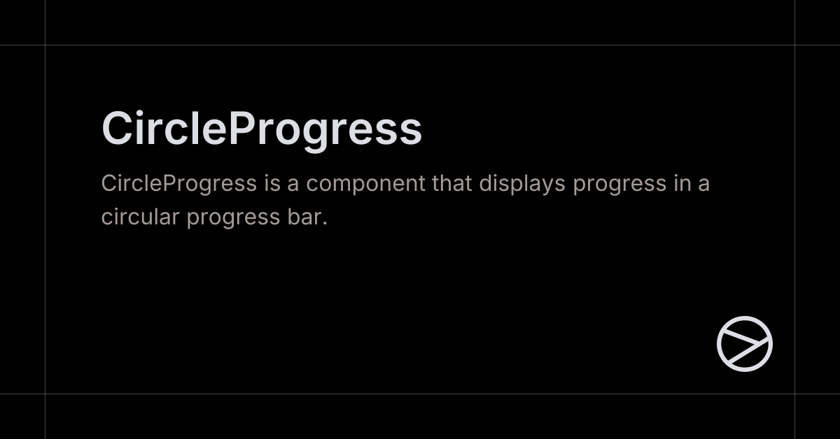 CircleProgress - Yamada UI