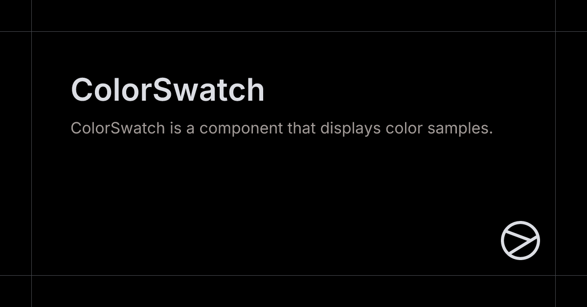 ColorSwatch - Yamada UI