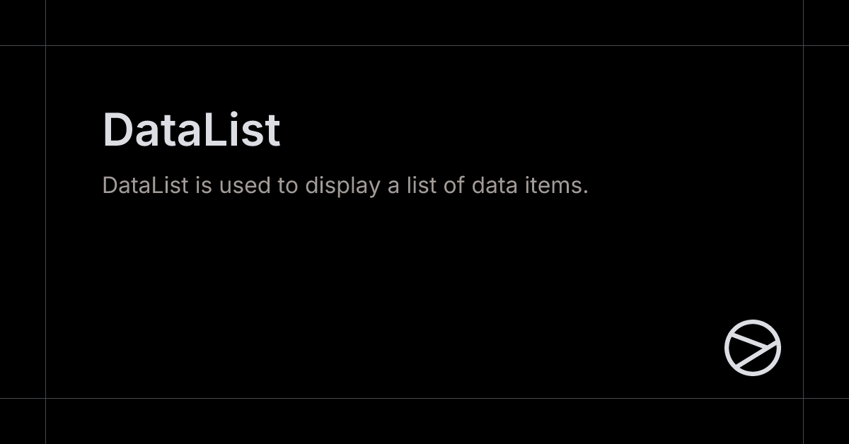 DataList - Yamada UI