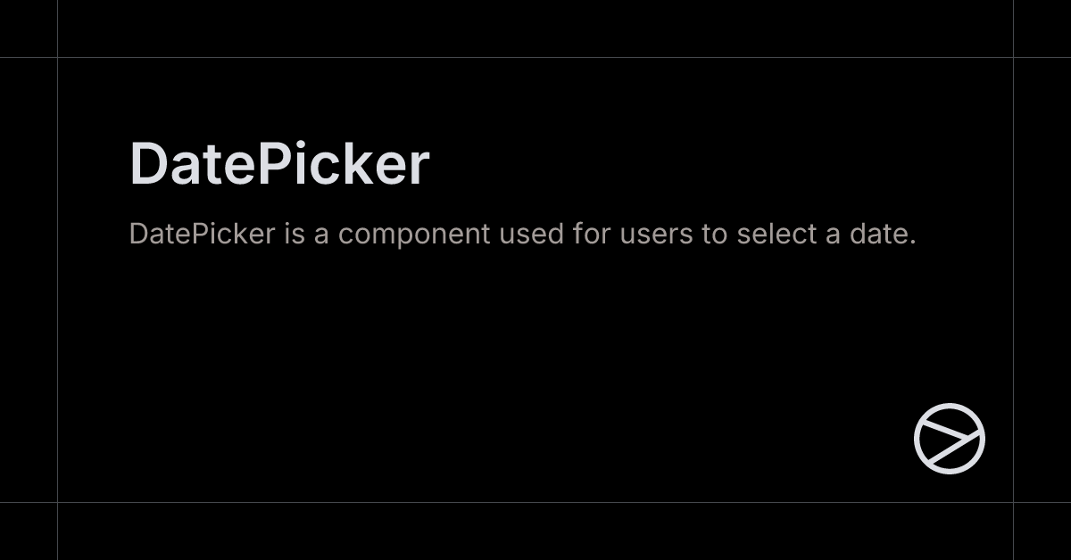 DatePicker - Yamada UI