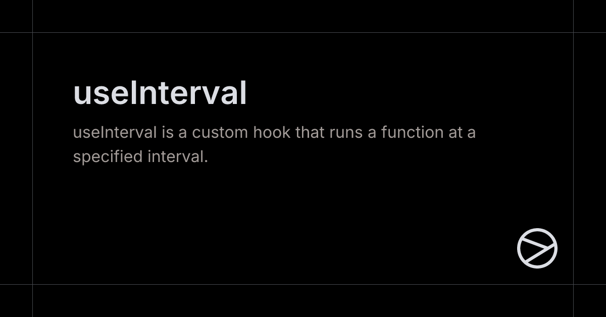 useInterval - Yamada UI