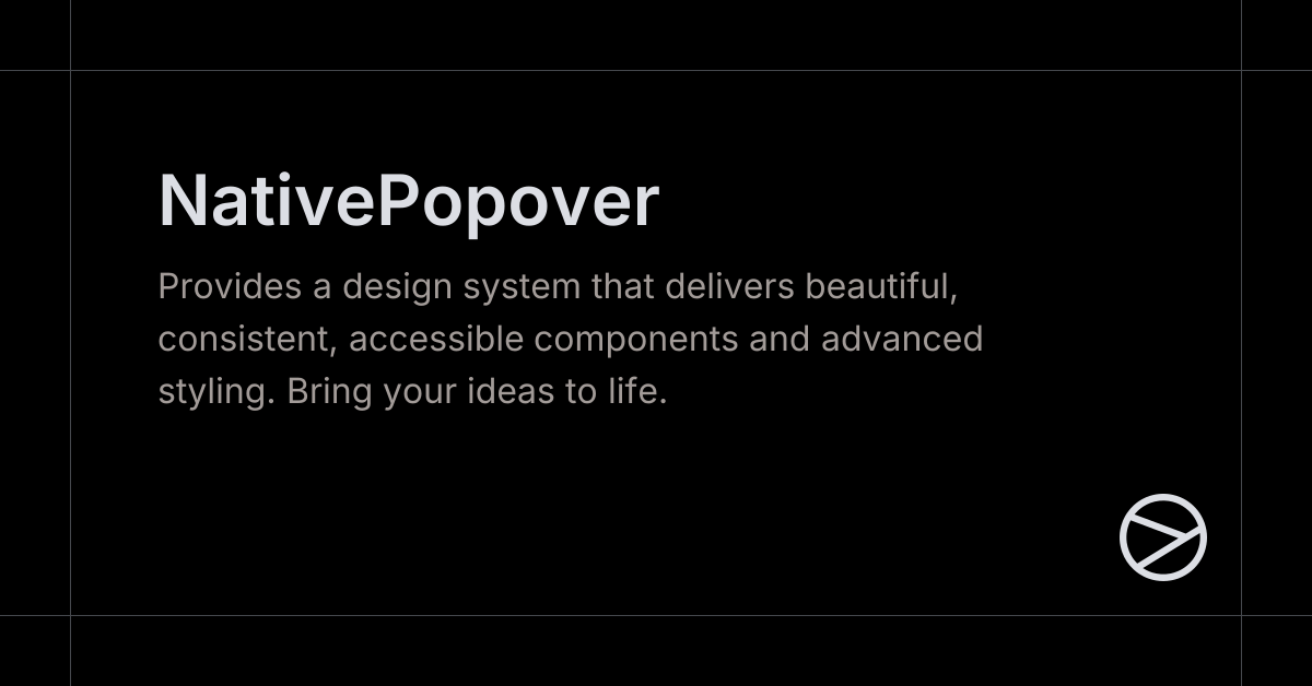 NativePopover - Yamada UI