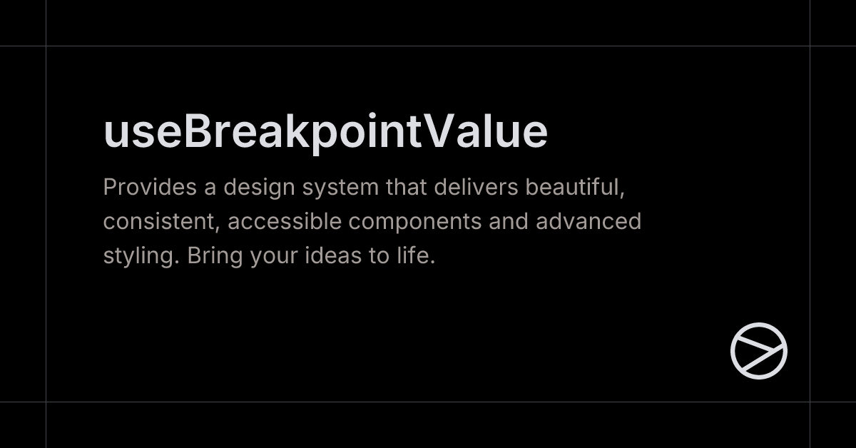 useBreakpointValue - Yamada UI